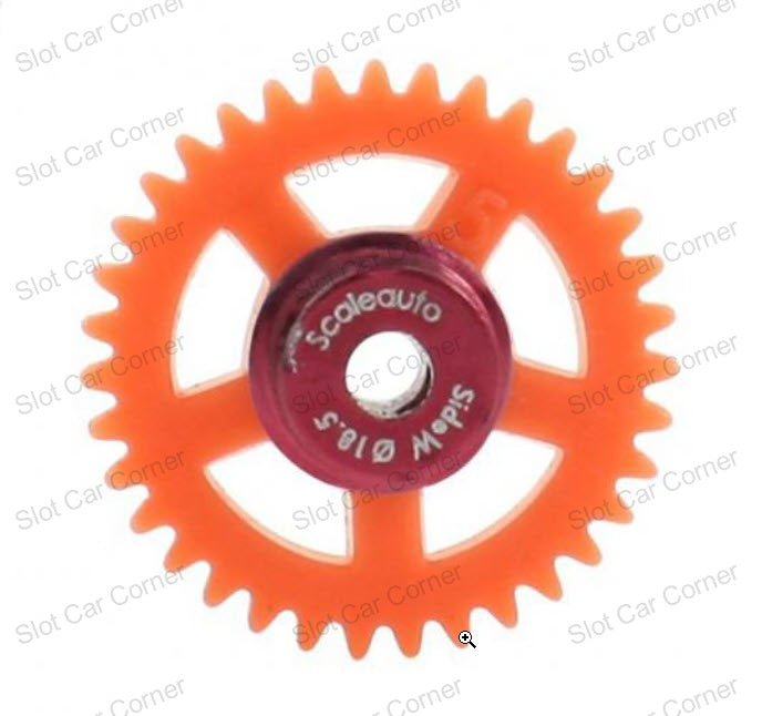 Scaleauto SC-1145R 18.5mm Nylon Spur Gear, 35-Teeth