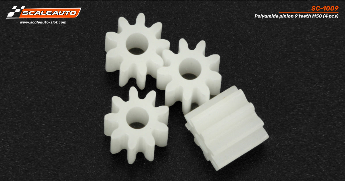 Scaleauto SC-1009 Polyamide 5.8mm Pinion, 9-Teeth
