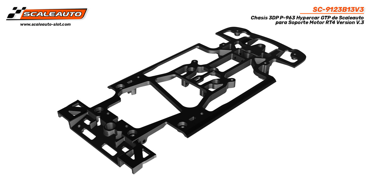 Scaleauto SC-9123B13V3 Porsche 963 Hypercar 3DP Chassis for RT4 Motor