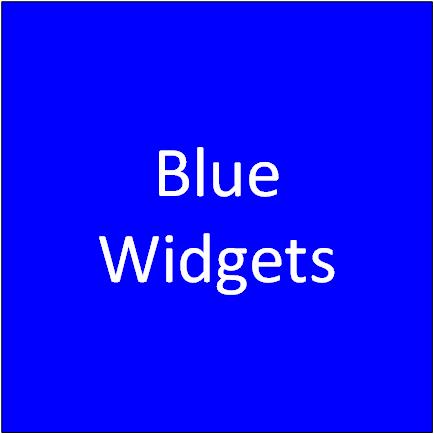 Widget, Blue